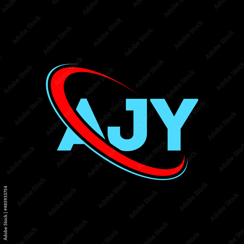 AJY logo. AJY letter. AJY letter logo design. Initials AJY logo linked ...
