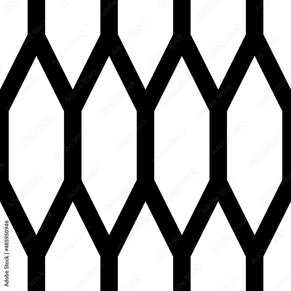 Seamless surface pattern design with picket tiles ornament. Oriental ...