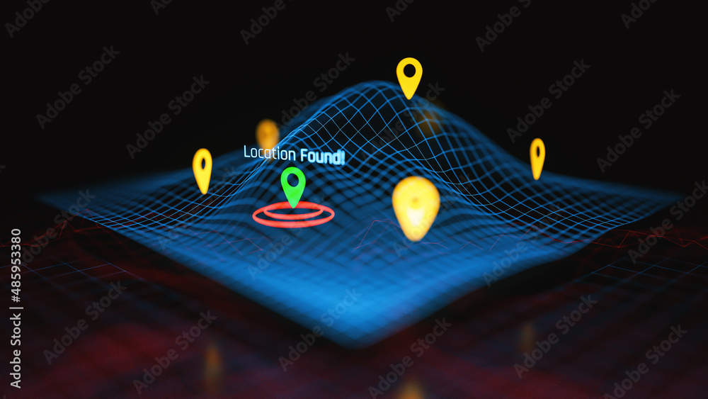 Location Information Navigation Screen and Finding Location On Map ...