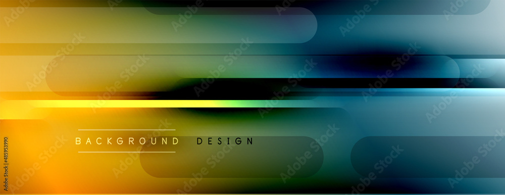Abstract background. Shadow lines on bright shiny gradient background ...