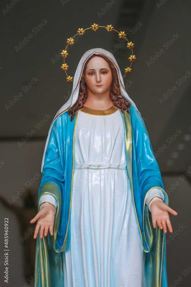Our Lady of grace catholic religious statue Stock Photo | Adobe Stock