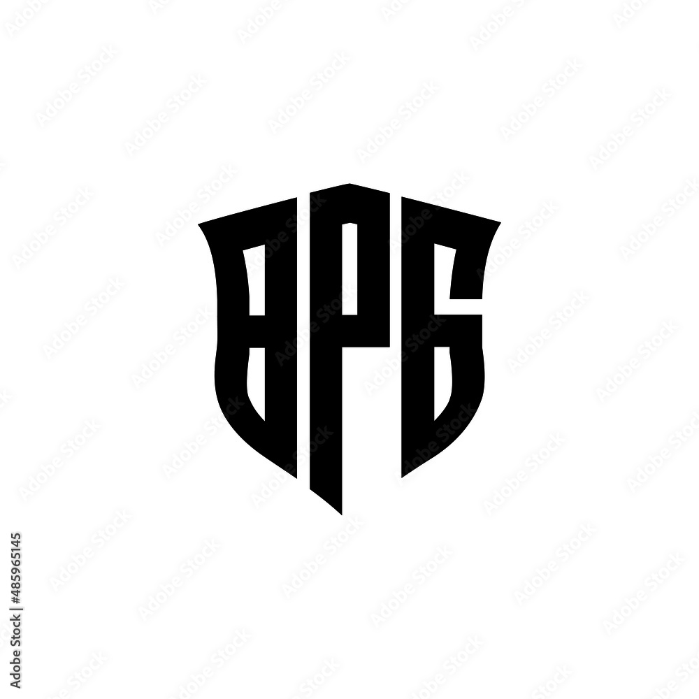 BPG letter logo design with white background in illustrator, vector ...