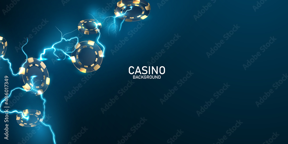 3D Rendering Casino Background Design Vector illustration of colorful ...