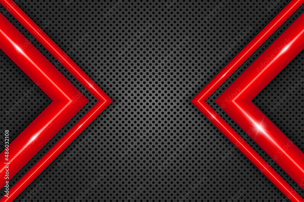 Vector metal mesh and shadow background with shiny red frame. Stock ...