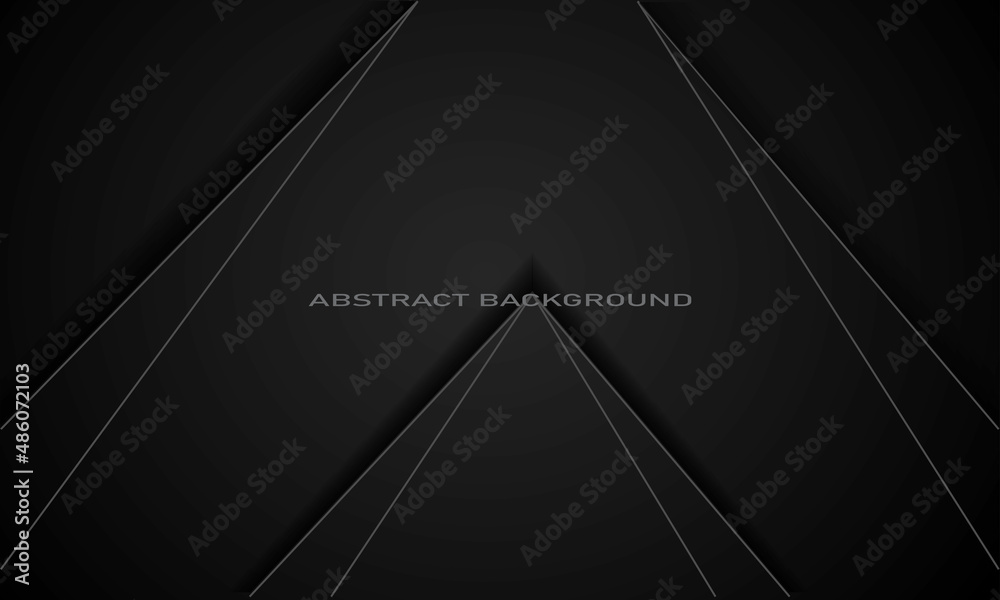 dark background with abstract lines and shadows Stock Vector | Adobe Stock