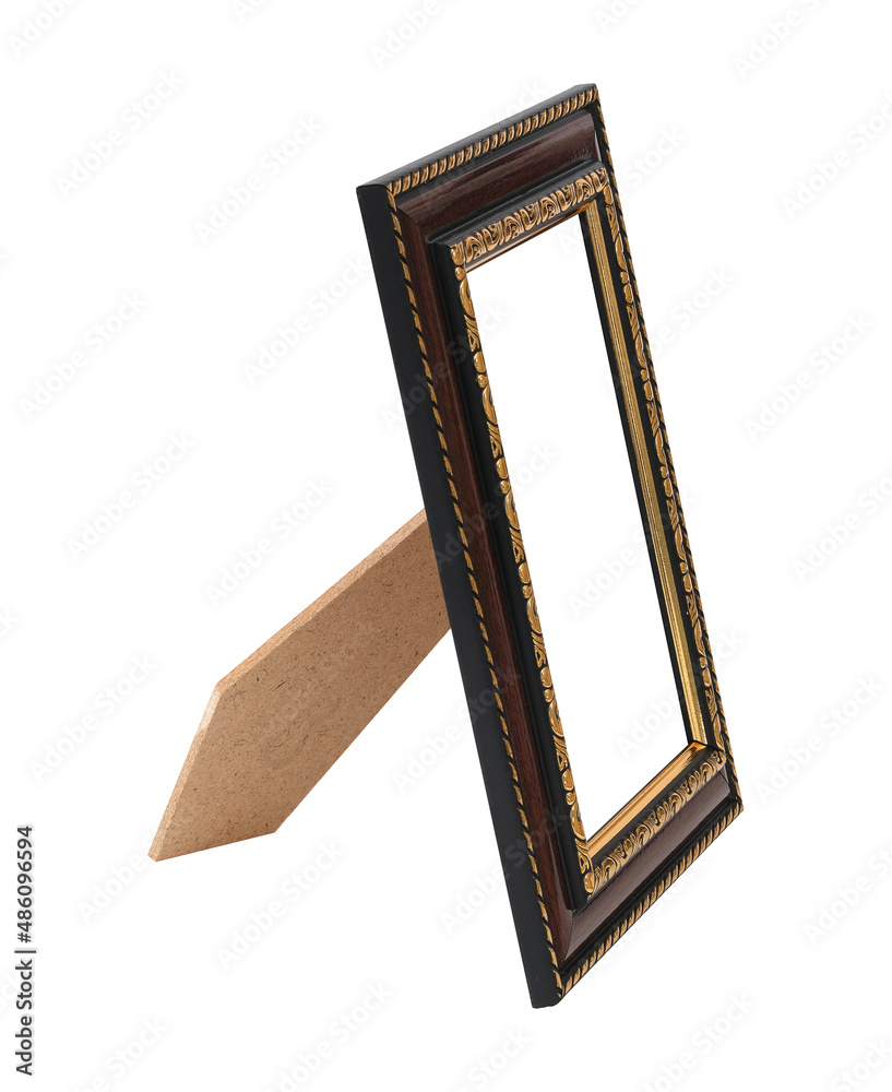 Wooden frame for paintings, mirrors or photo in perspective view ...
