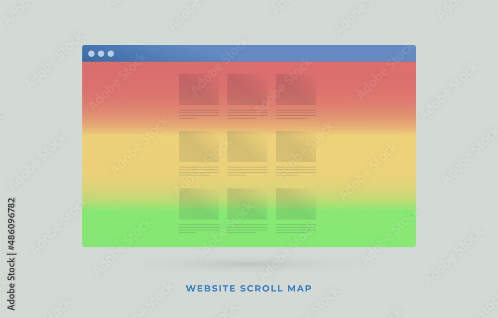 Scrollmap or website scroll heat map tool - type of web page heatmap ...