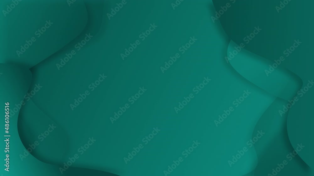 Waves gradient abstract background on the right and left of emerald ...