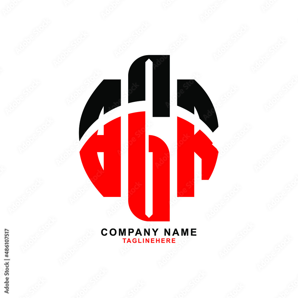 BGR letter design. BGR letter logo design with white background. BGR ...