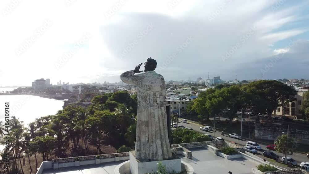 Vídeo do Stock: SANTO DOMINGO, febrero de 2022 - Estatua de Antonio de ...