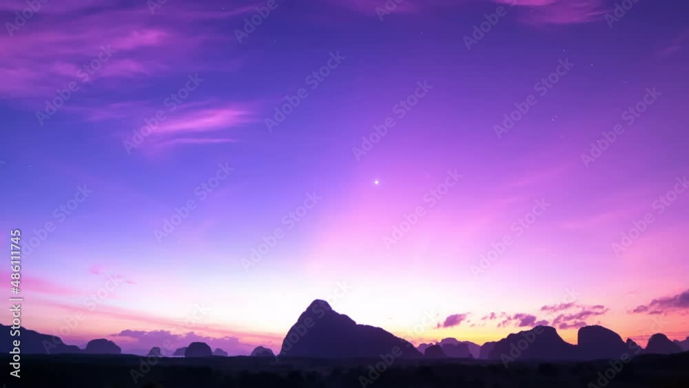 Amazing nature Time lapse Milky way galaxy stars Night to day Timelapse ...