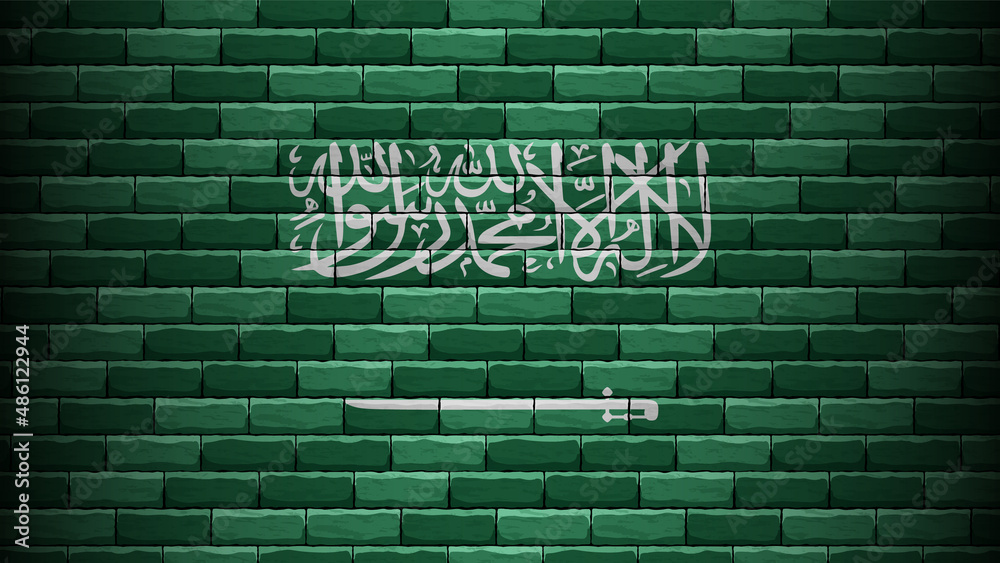EPS10 Vector Patriotic background with Saudi Arabia flag colors. Stock ...