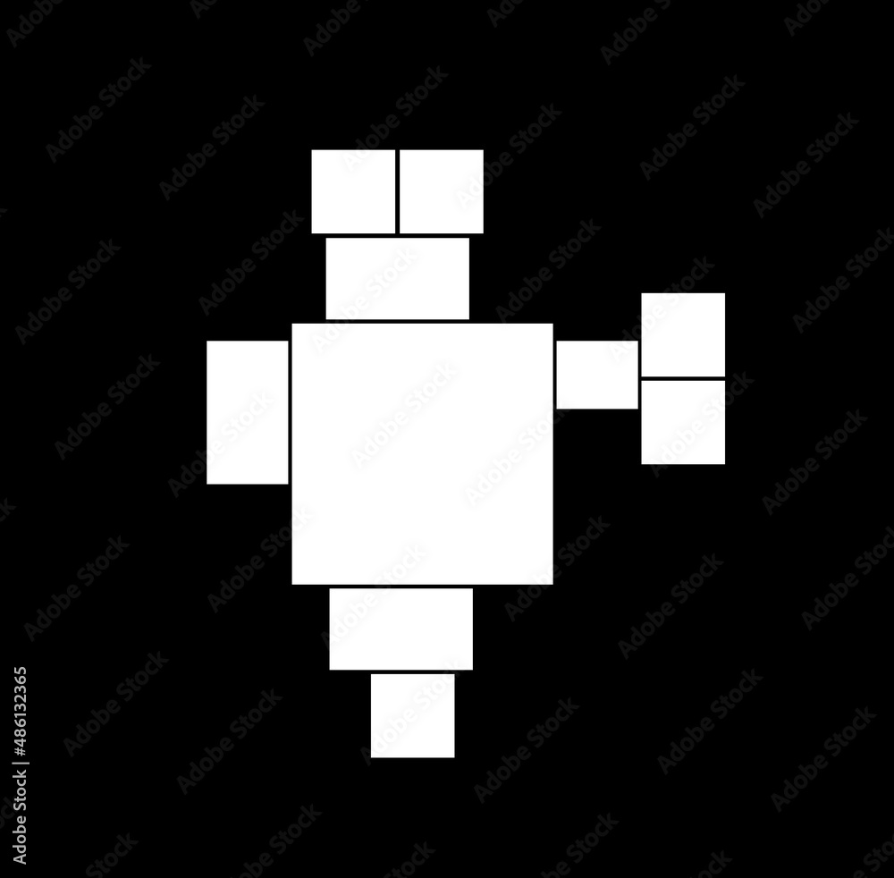 India map visual in graphic square form. India map icon. INDIA in ...
