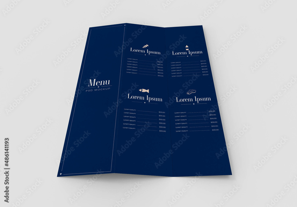 Food Menu Mockup Stock Template | Adobe Stock