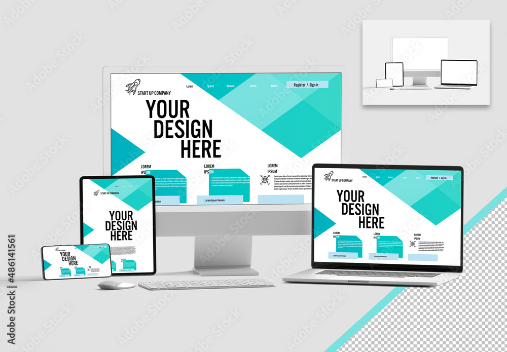 Mock Up of Electronic Device Stock Template | Adobe Stock