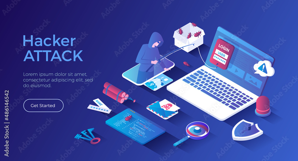 Hacker Attack. Hacker steal credit card. Thief fishing personal ...