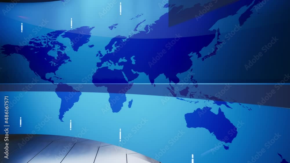 World Map background. news Studio Background for news report and ...