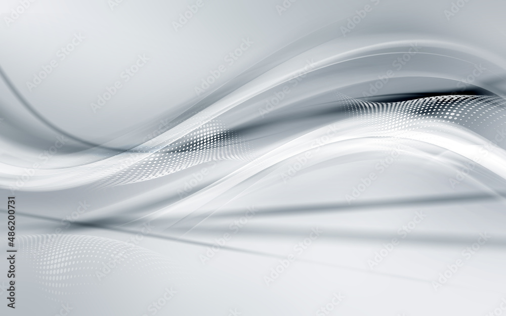 Gray business background. Futurisic white gradient with halftone design ...