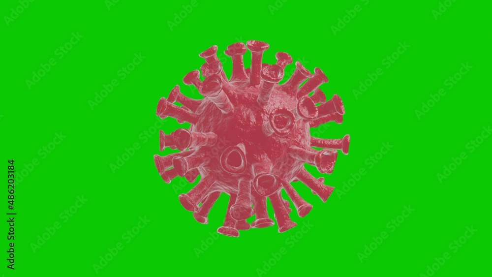 Coronavirus (COVID-19) medical animation. Realistic animation of a ...