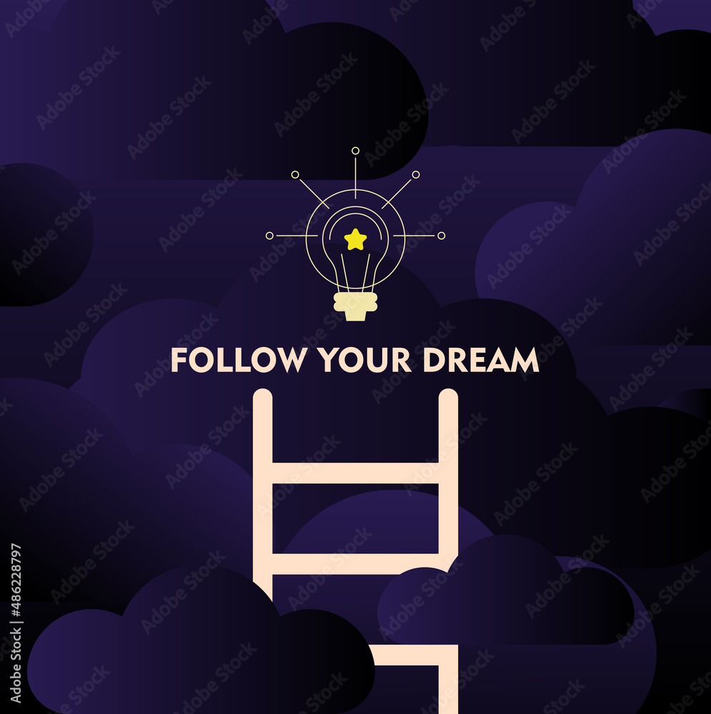 Motivational poster for self-development. The concept of the growth of ...