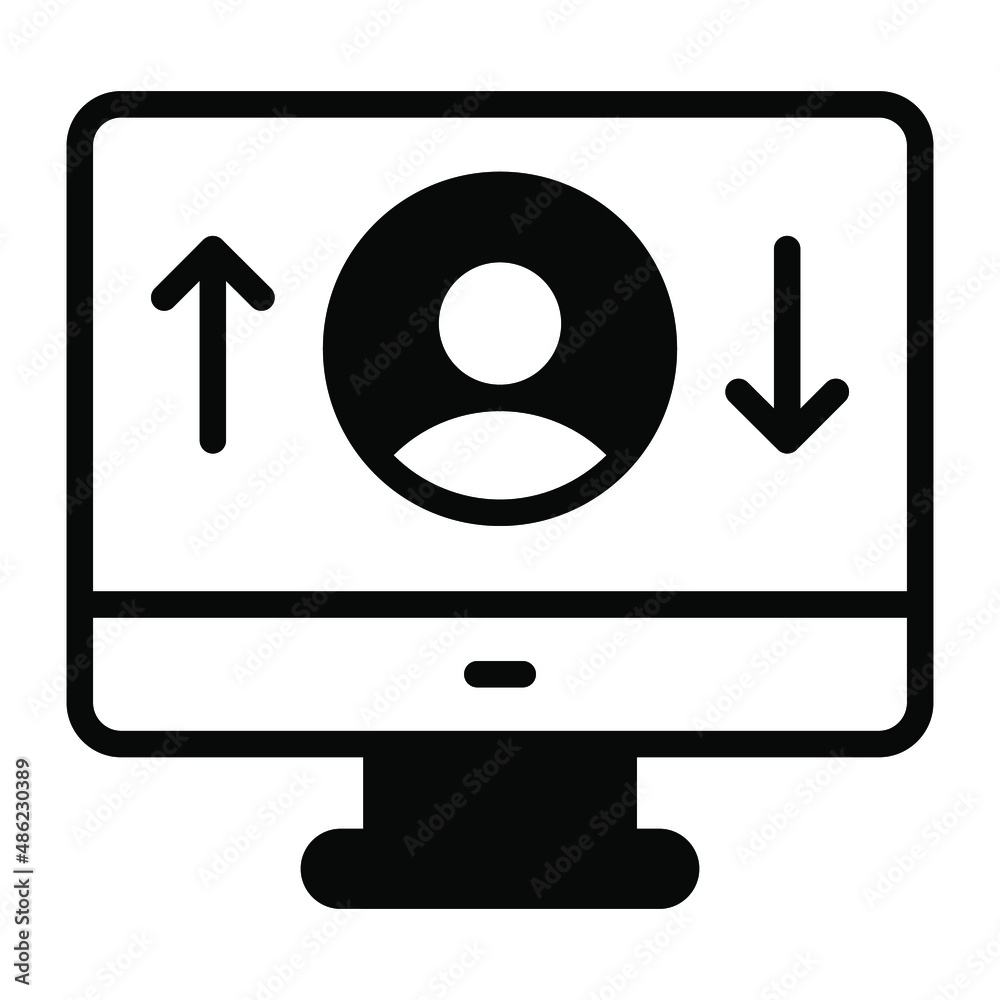 exchange person Icon. User interface Vector Illustration, As a Simple ...