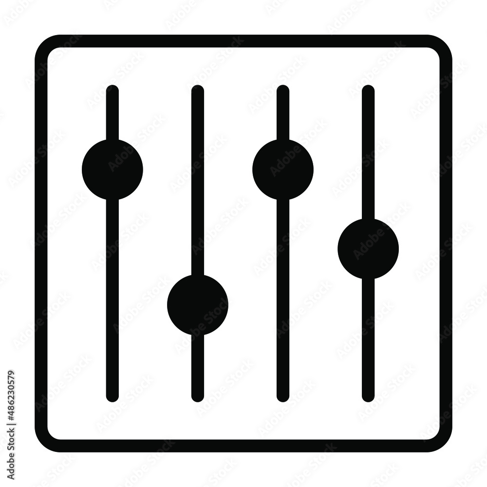 mixer Icon. User interface Vector Illustration, As a Simple Vector Sign ...