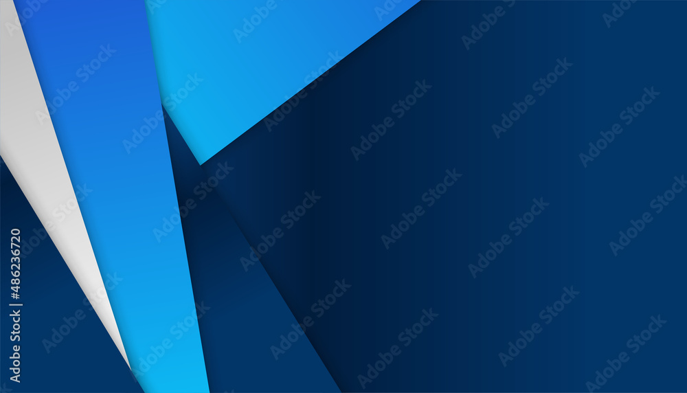 Modern simple 3D blue white abstract background. Design for business ...