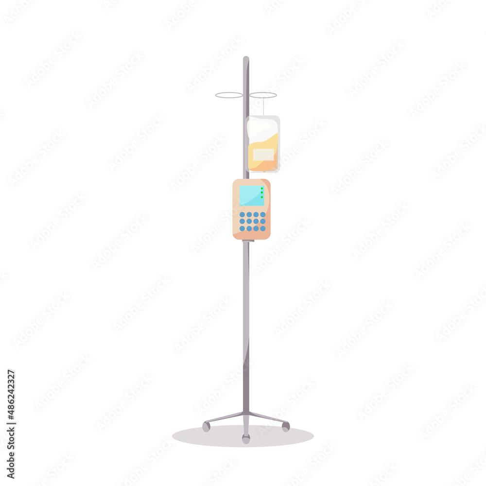 Hospital dropper with infusion solution. Stock Vector | Adobe Stock
