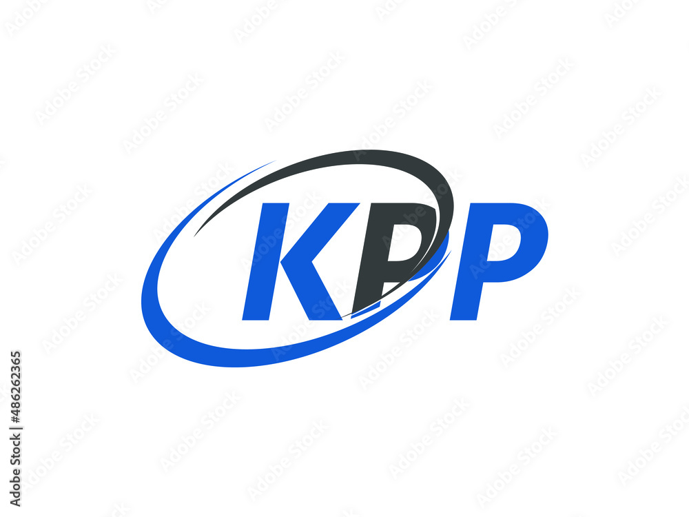 KPP letter creative modern elegant swoosh logo design Stock Vector ...