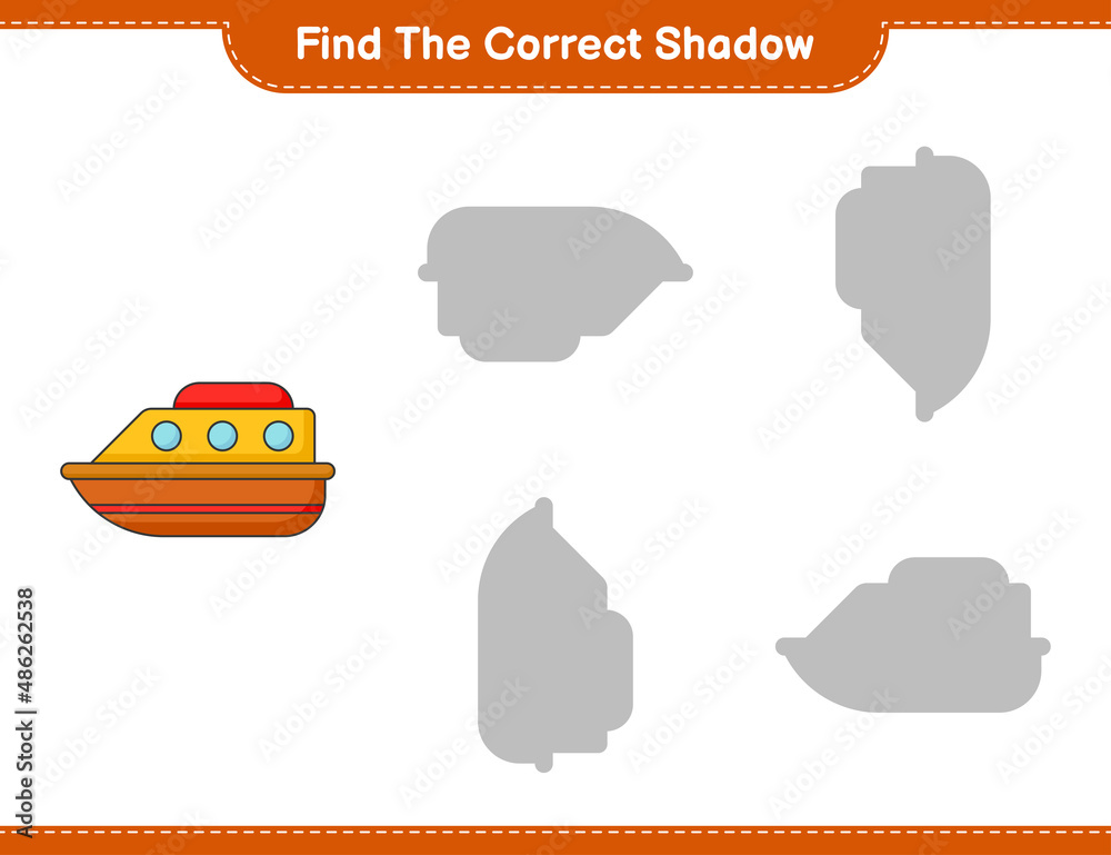 Find the correct shadow. Find and match the correct shadow of Boat ...