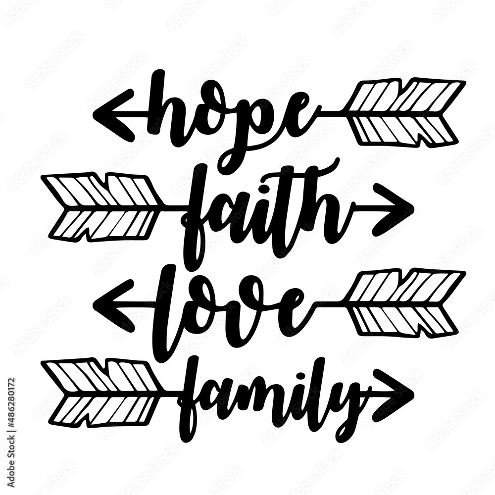 hope faith love family inspirational quotes, motivational positive ...