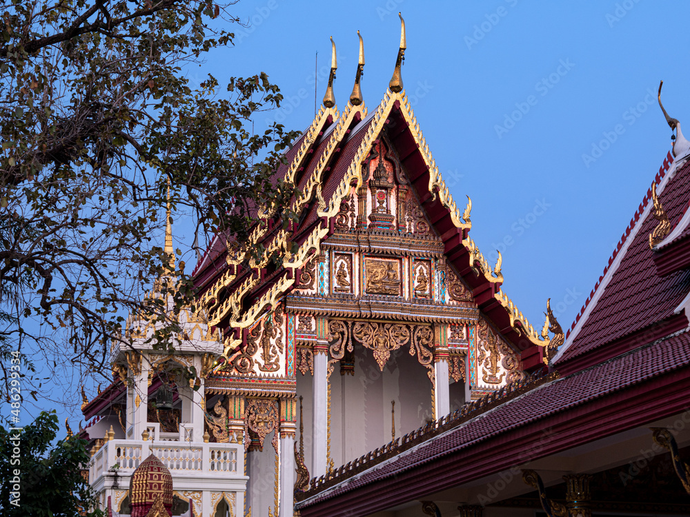 Poster Building for sacred ceremonies in a Buddhist monastery – Wall ...