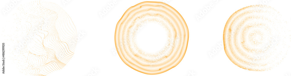 Grunge lines in Circle Form . Spiral Vector Illustration .Textured ...