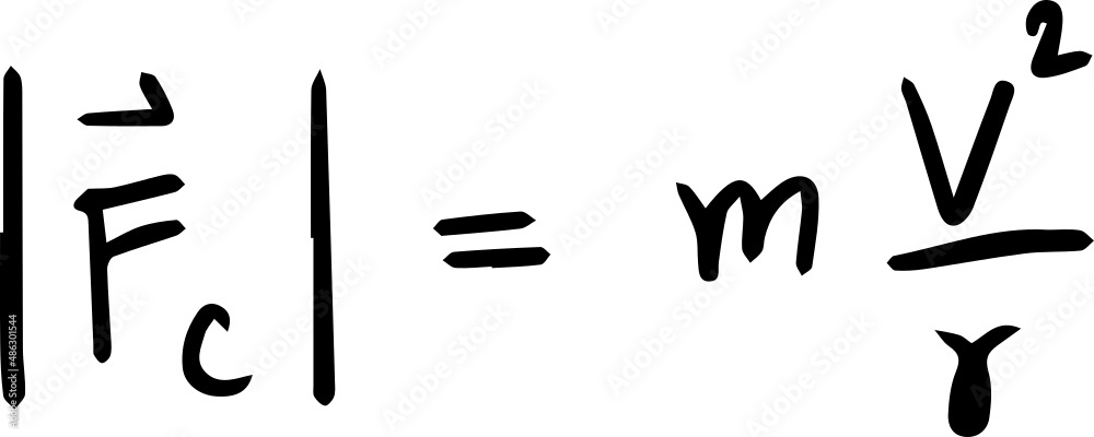 physics formula handwriting Stock Vector | Adobe Stock