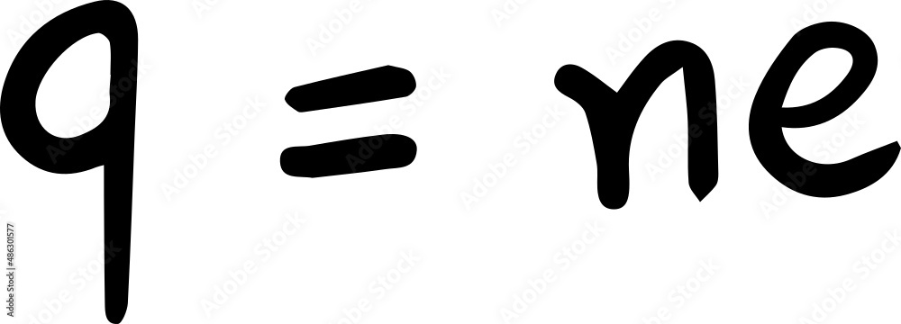 physics formula handwriting Stock Vector | Adobe Stock