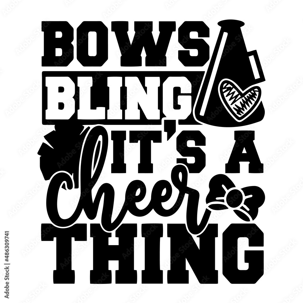 bows bling it's a cheer thing inspirational quotes, motivational ...
