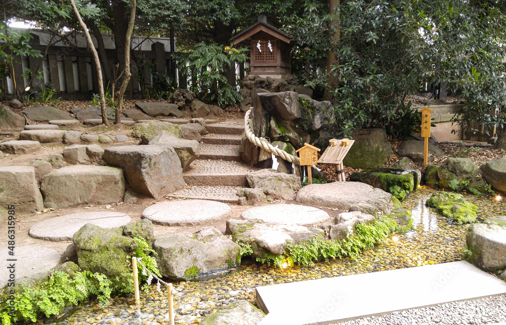 Used Katashiro, Shide, Shimenawa, and Hokora in Hikawa Shrine in ...