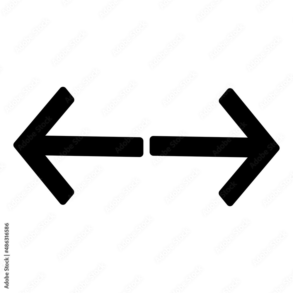 editable arrow icon with black and white style, Arrows icons. Web page ...