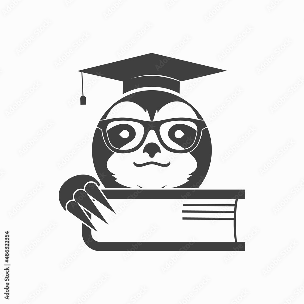 slow loris logo design vector template Stock Vector | Adobe Stock