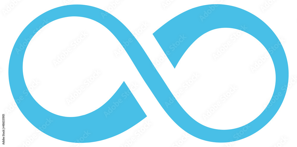 Infinity logo. Endless cycle of motion. Eternity symbol Stock Vector ...