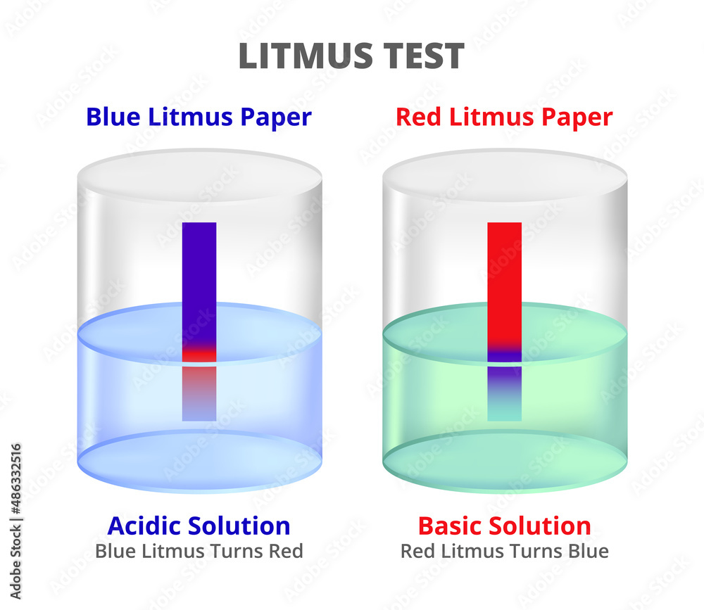 Vector Illustration Of Litmus PH Paper Indicators In Chemical Container Vector Illustration Of Litmus PH Paper Indicators In Chemical Container