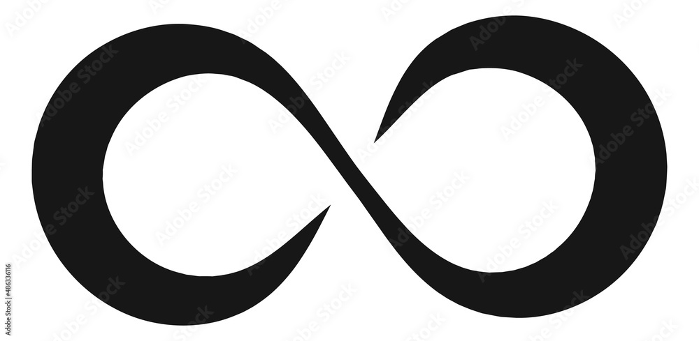 Infinity icon. Eight shape silhouette. Endless logo Stock Vector ...