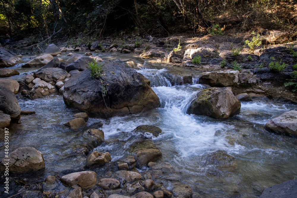 Cascadas de Comala, Chiquilistlan, Jalisco, Mexico Stock Photo | Adobe ...