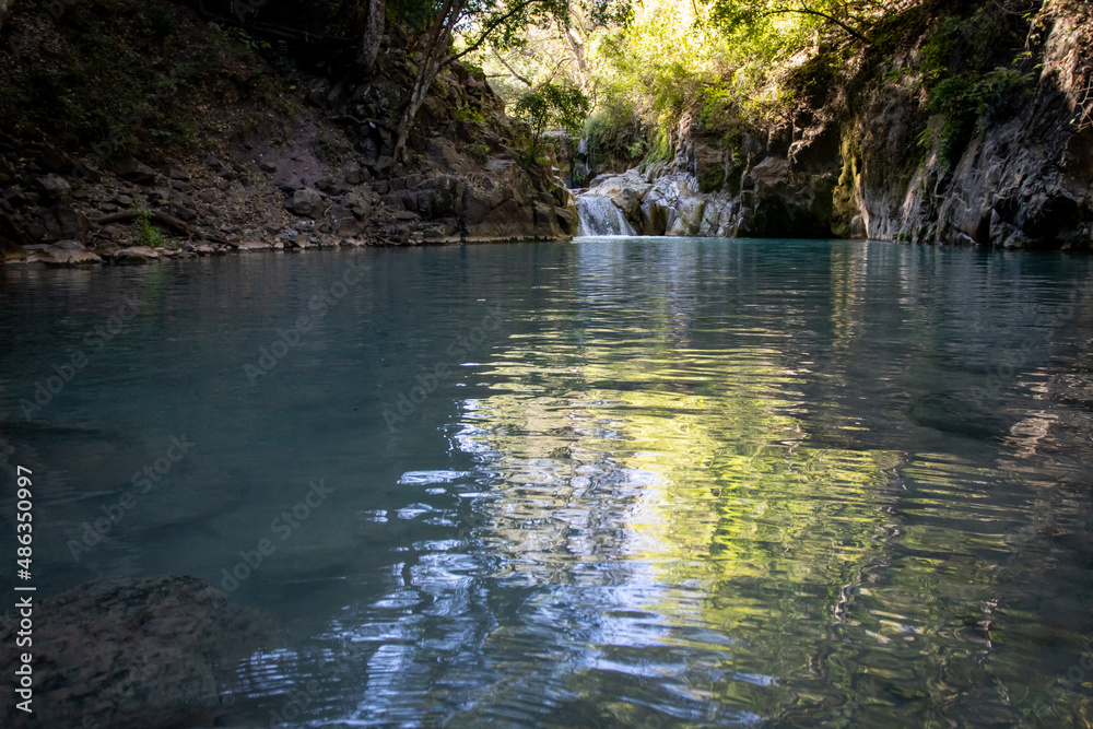 Cascadas de Comala, Chiquilistlan, Jalisco, Mexico Stock Photo | Adobe ...