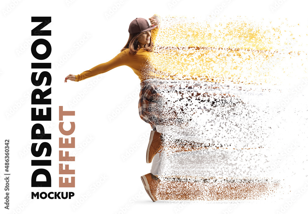 Dispersion Photo Effect Stock Template | Adobe Stock