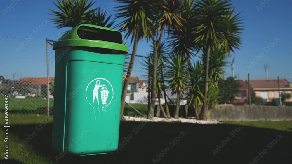 Paper waste separation sorting infrastructure. Cardboard garbage ...