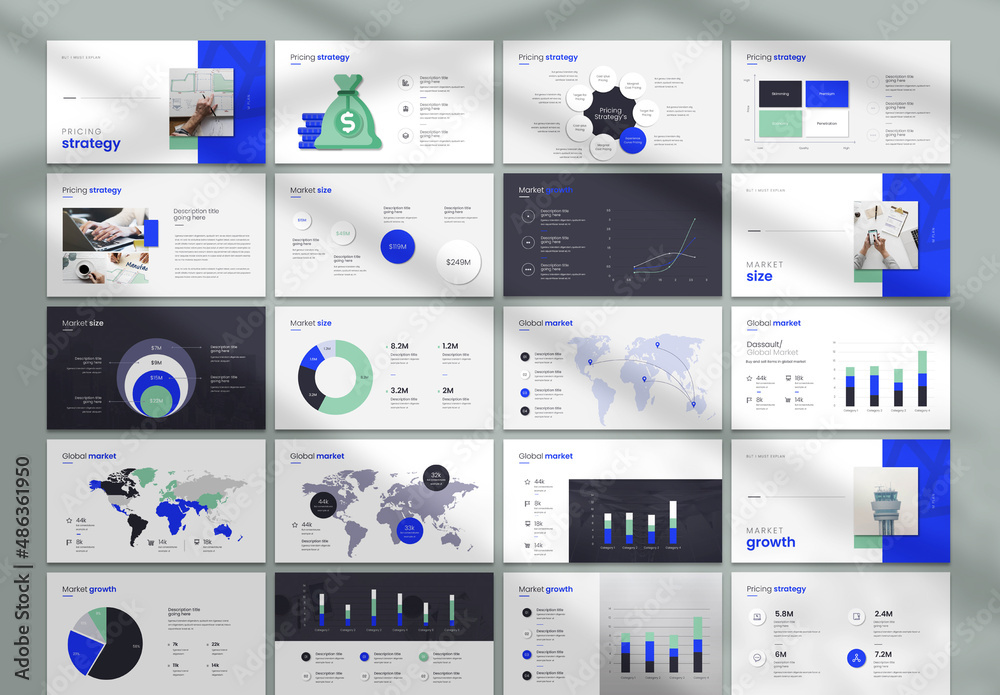 Infographic Marketing Plan Presentation Layout Stock Template | Adobe Stock