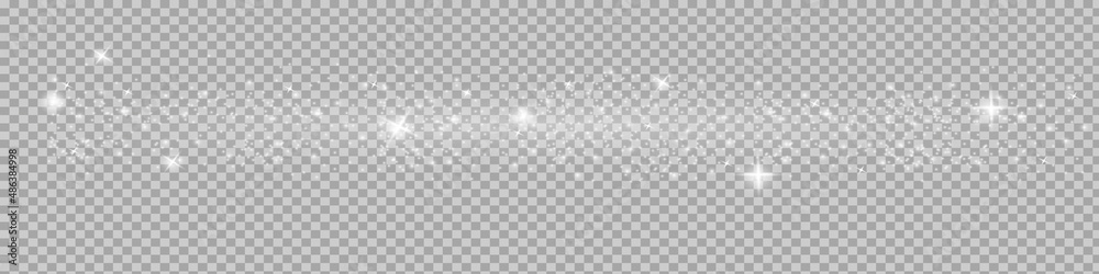 Abstract sparkling glitter texture. Shiny particle effect. Silver ...