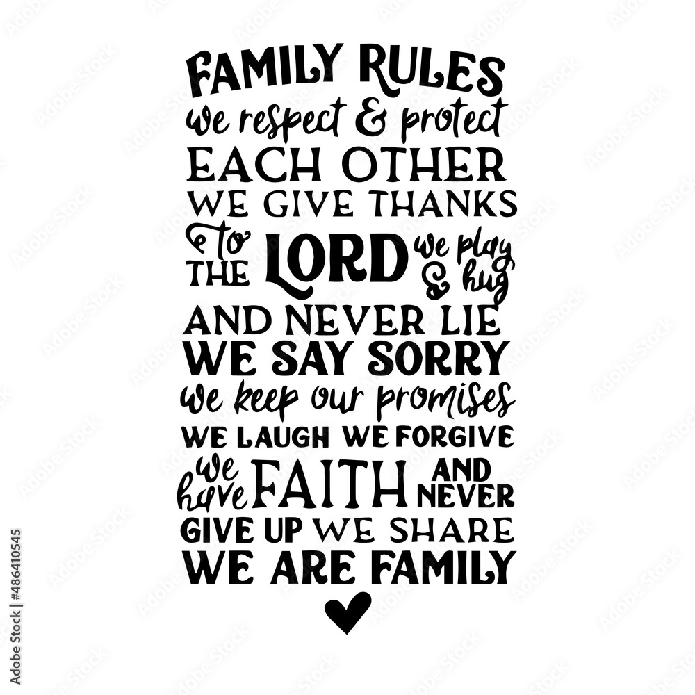family rules inspirational quotes, motivational positive quotes ...