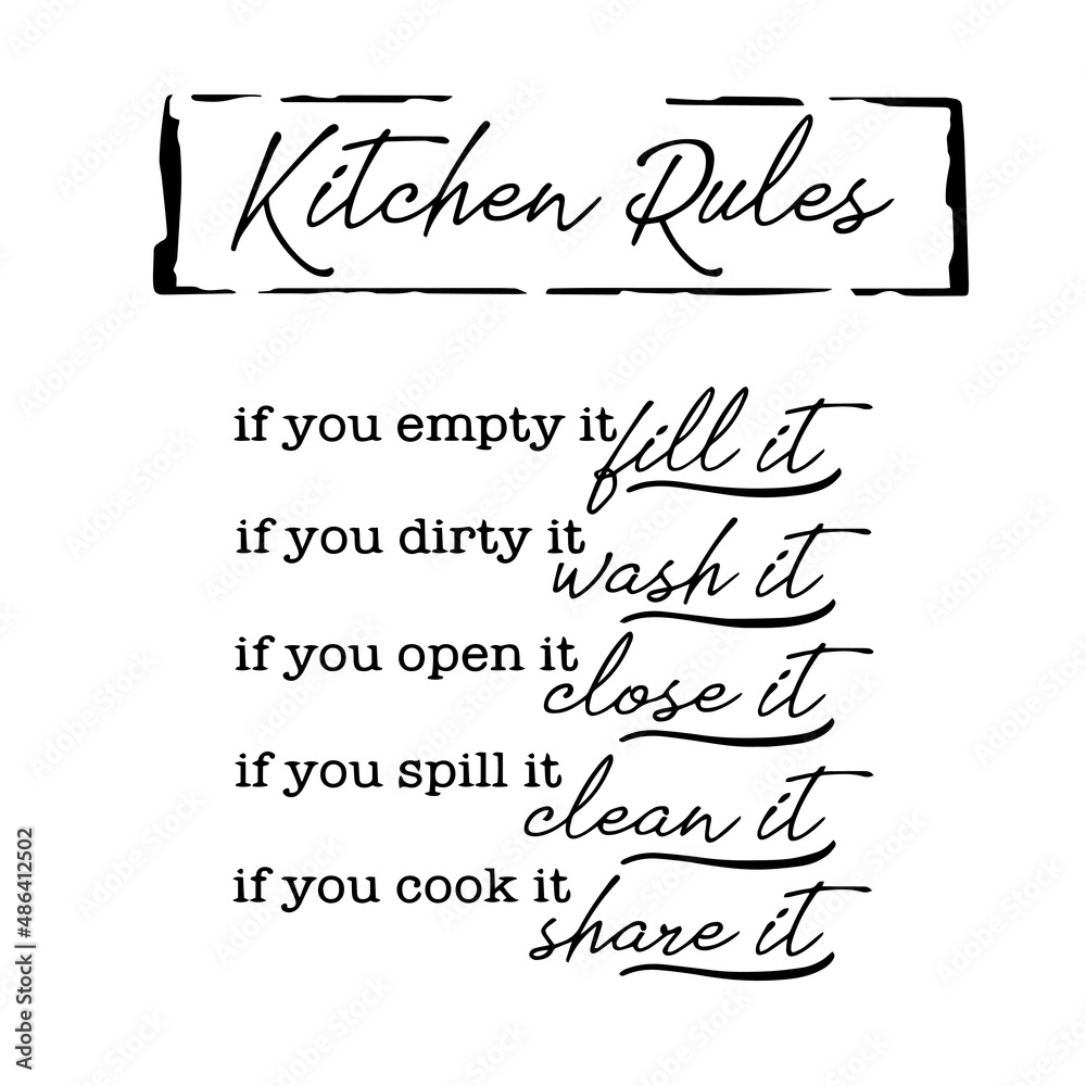 kitchen rules inspirational quotes, motivational positive quotes ...